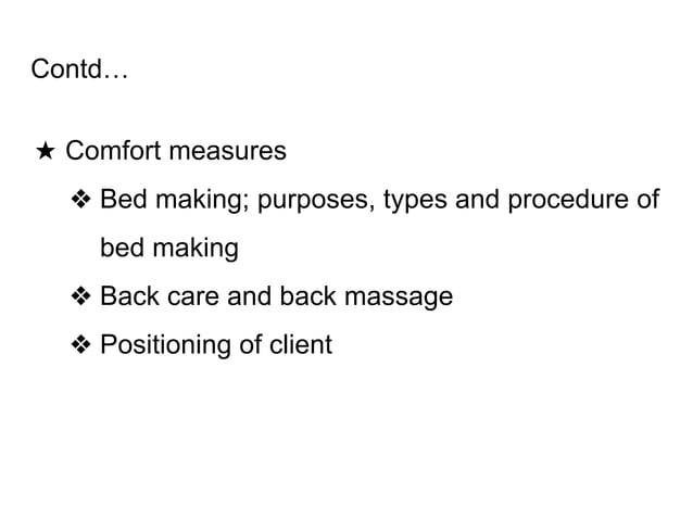Rest, Sleep and Comfort measures.pptx | Sleep Disorders | Diseases and ...