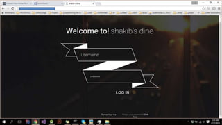 Restaurant ordering system | PPTX