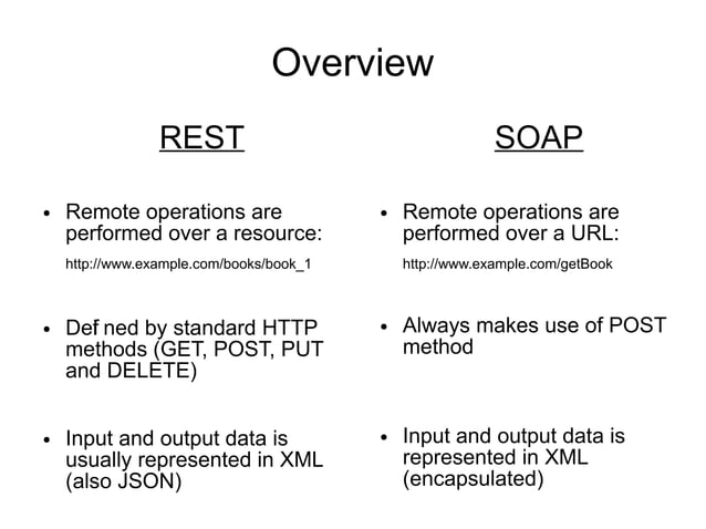 REST vs SOAP | PPT