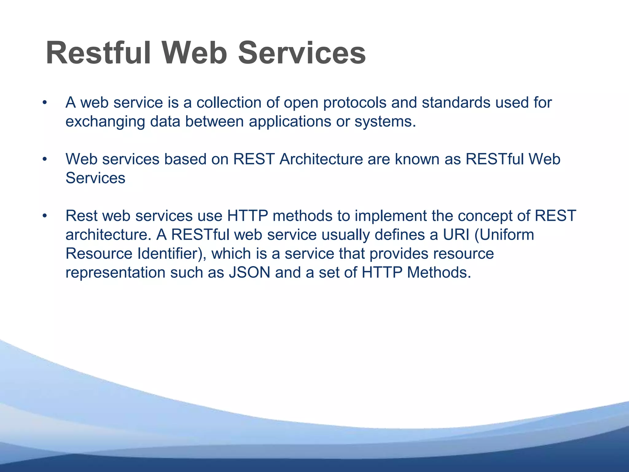 Rest webservice ppt | PPTX