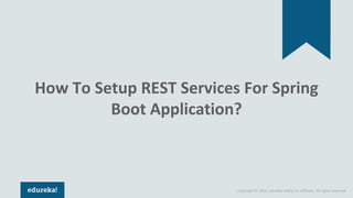 Building REST Web Services With Spring Boot | Microservices Architecture Training | Edureka | PDF