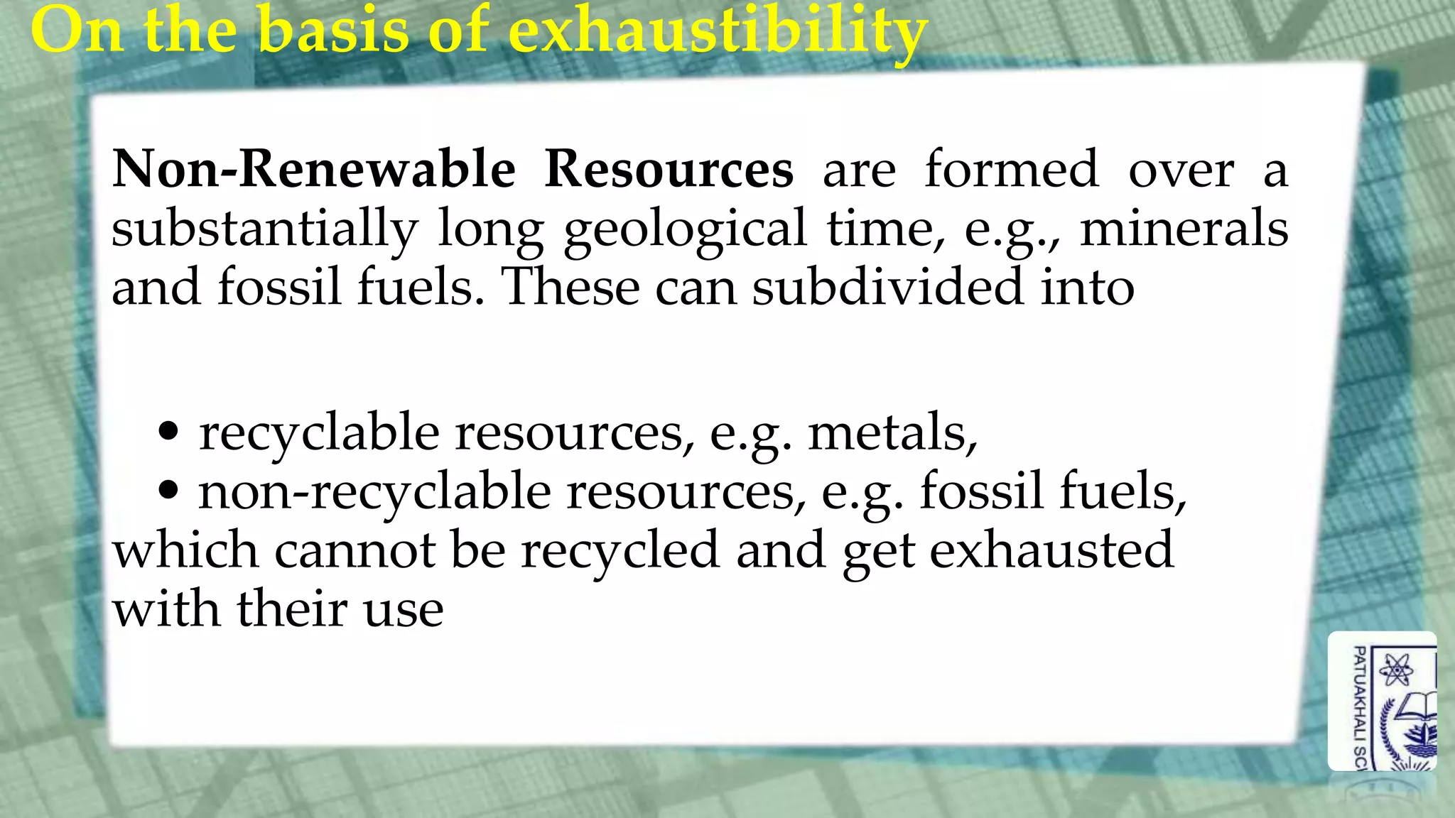 Resource Classification | PPTX