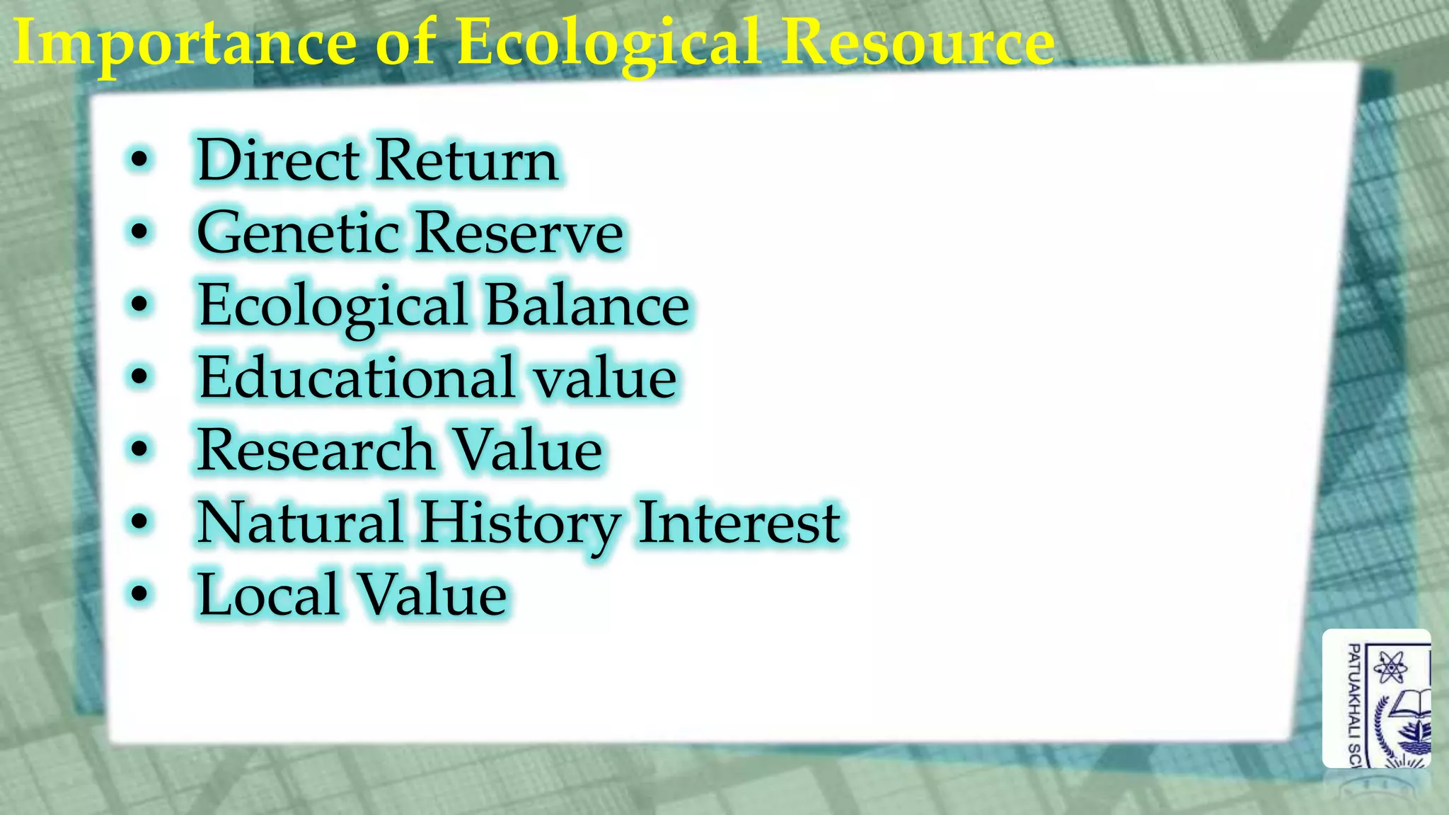 Resource Classification | PPTX