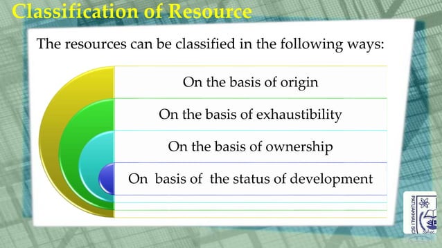 Resource Classification | PPTX