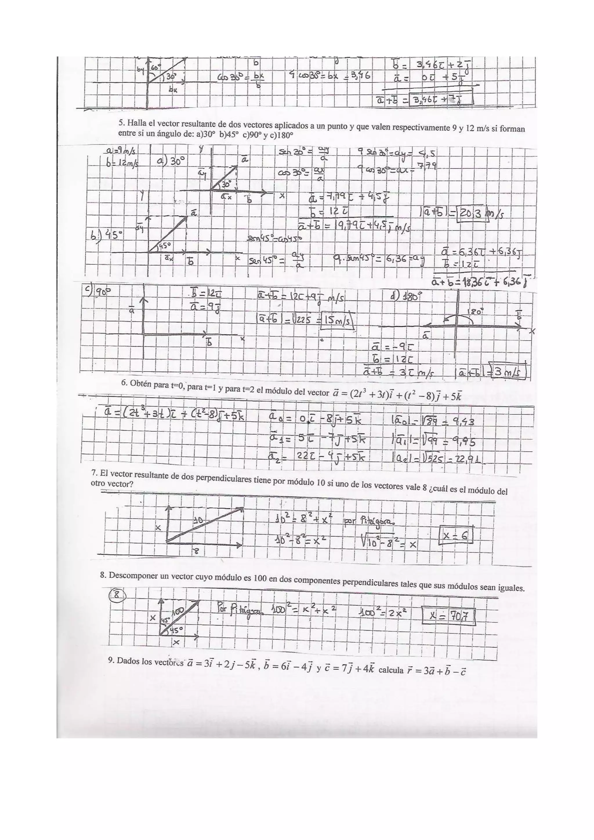 EJERCICIOS CINEMATICA | DOC