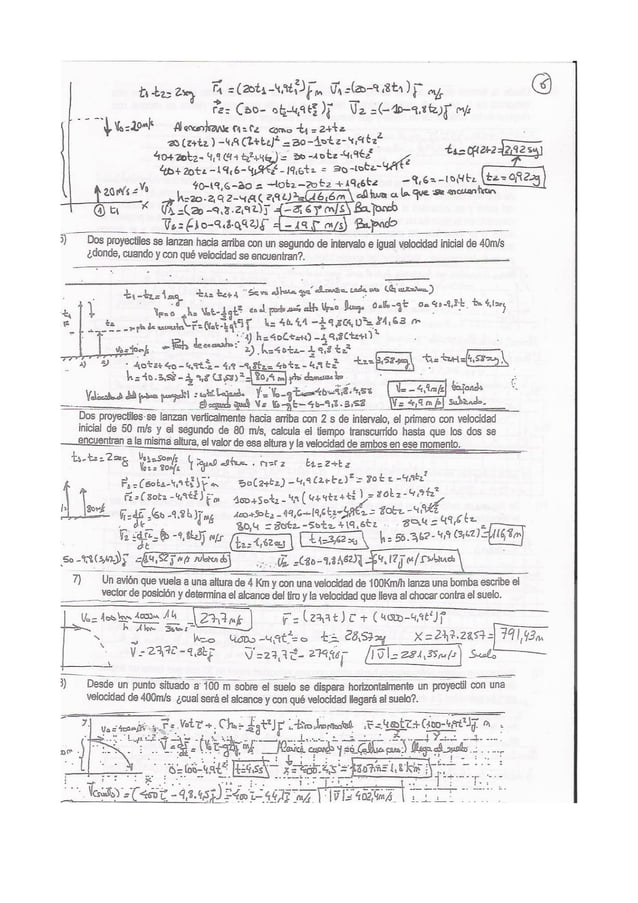 EJERCICIOS CINEMATICA | DOC