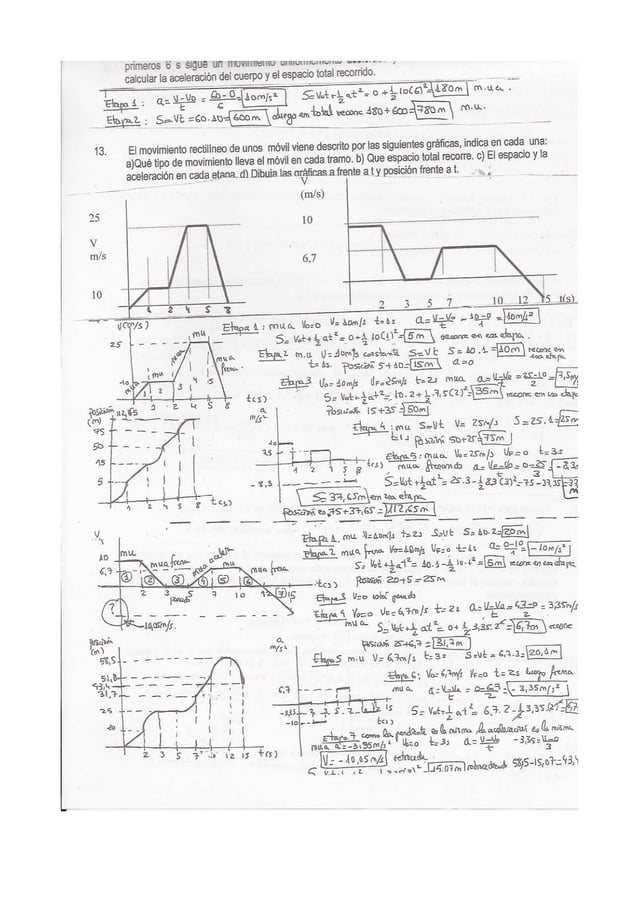 EJERCICIOS CINEMATICA | DOC