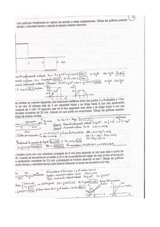 EJERCICIOS CINEMATICA | DOC