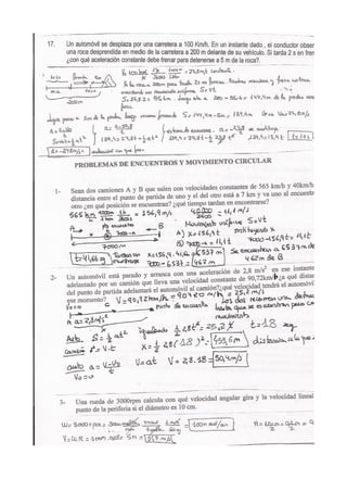 EJERCICIOS CINEMATICA | DOC