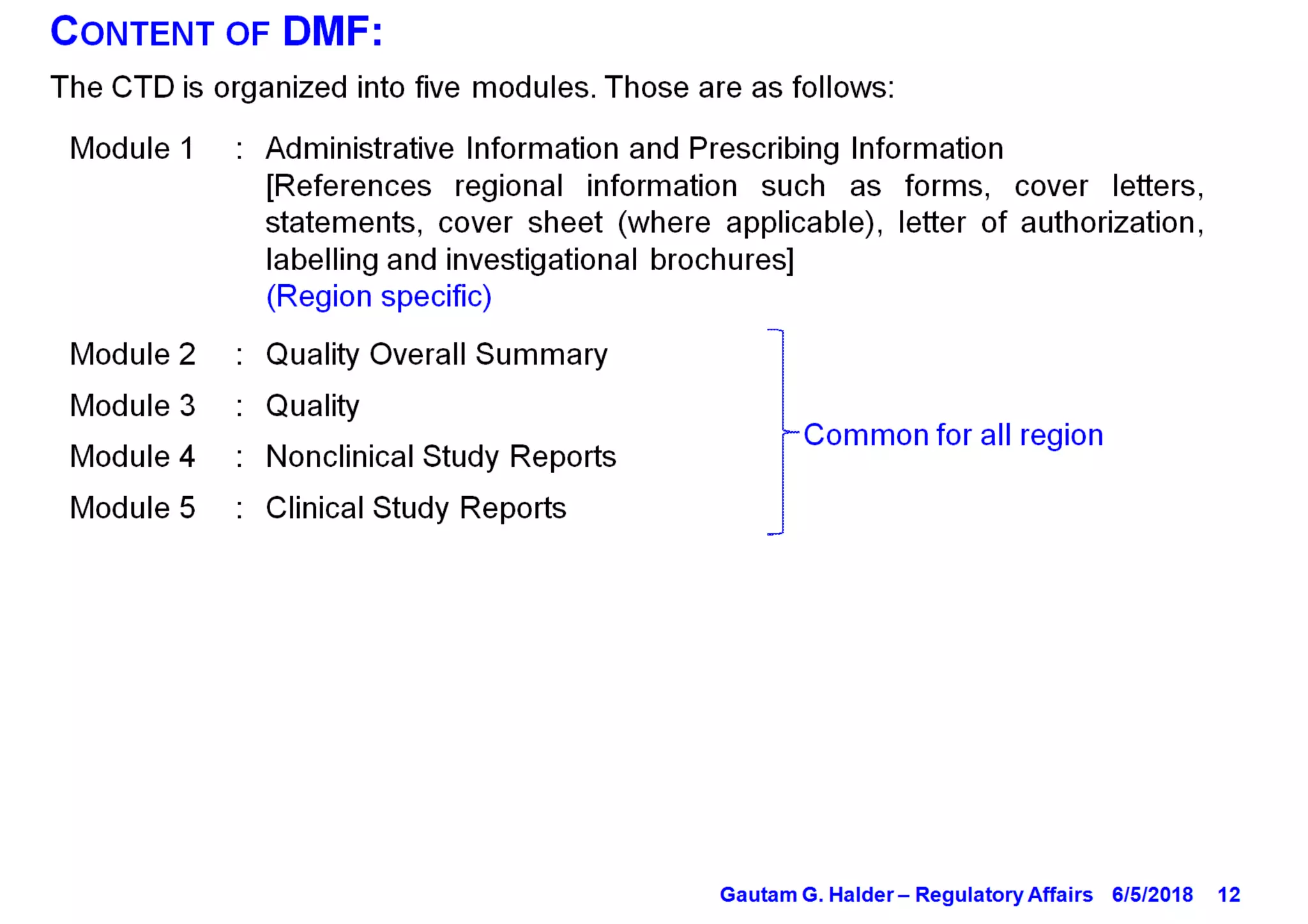 USDMF Preparation and Submissions | PDF