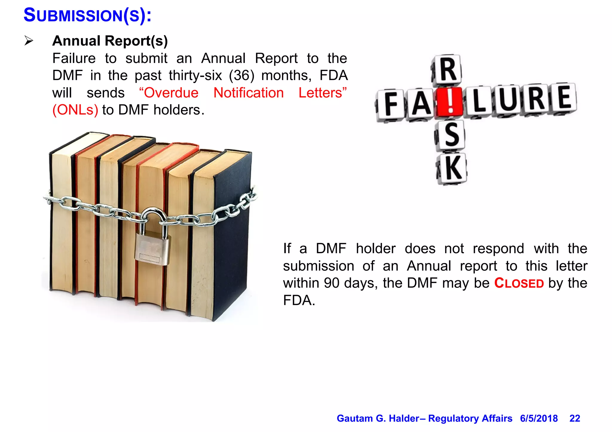 USDMF Preparation and Submissions | PDF
