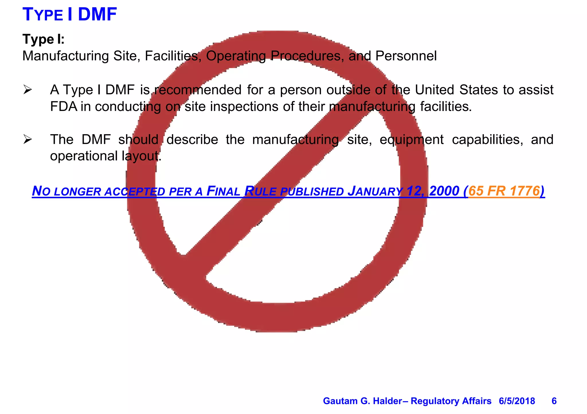 USDMF Preparation and Submissions | PDF