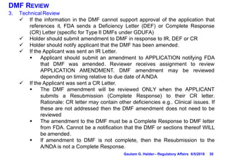 USDMF Preparation and Submissions | PDF