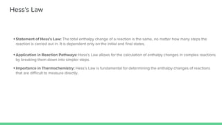 Thermochemistry and its definition including practical application | PPT