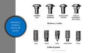 Elementos mecánicos, pernos, tornillos y tuercas | PPTX