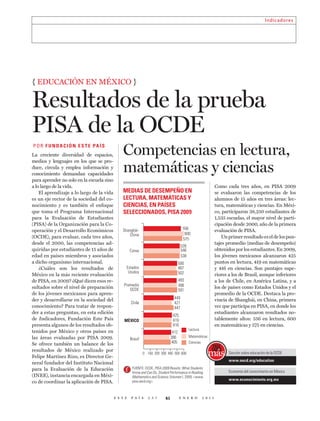 Resultados méxico pisa ocde 2009 | PDF