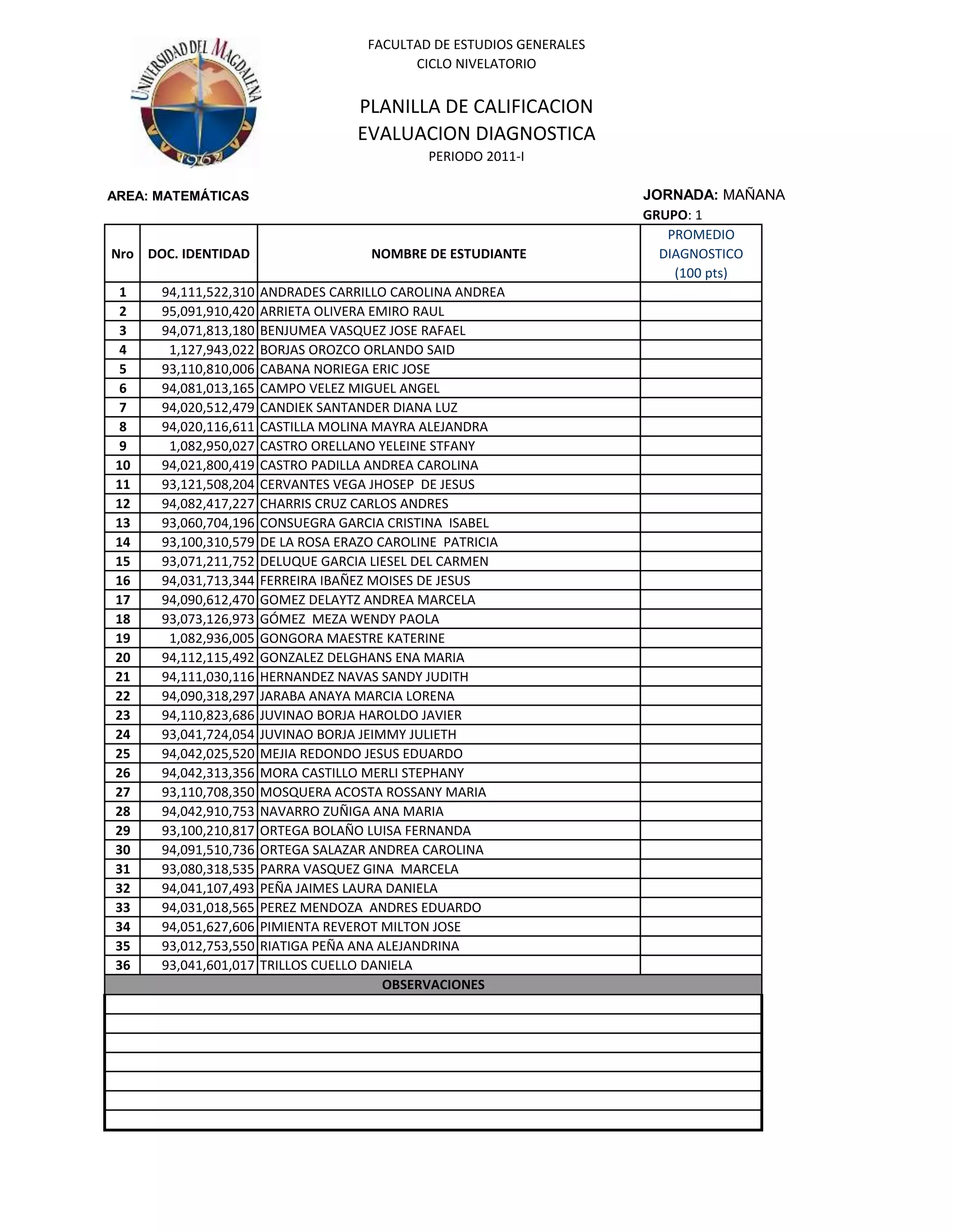 Resultados primer seguimiento matematica g12 13-17 | XLSX