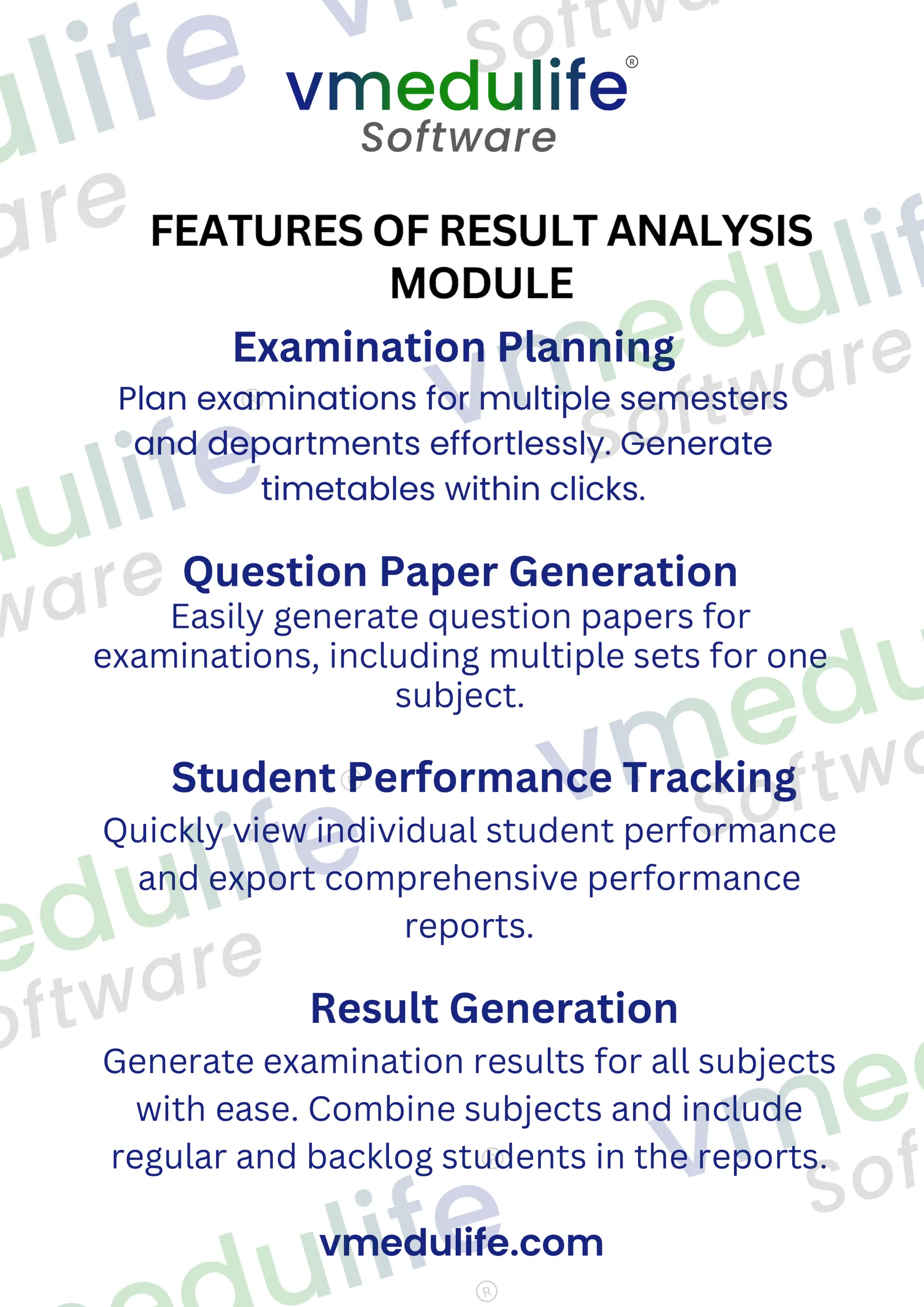 Examination Result Analysis made easy with vmedulife | PDF