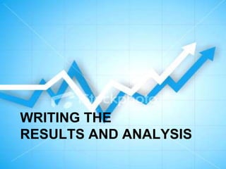 Result and analysis | PPTX