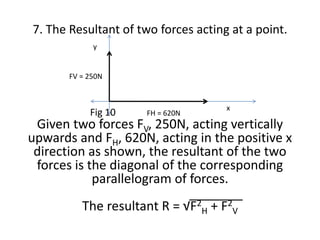 Resultant of a system of forces | PPTX