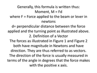 Resultant of a system of forces | PPTX