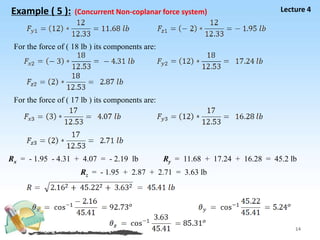 Resultant of Forces System.ppt | Physics | Science