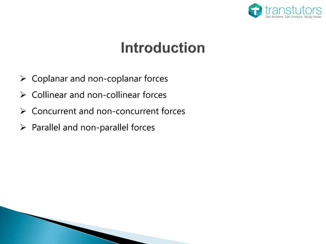 Resultant of System of Coplanar Forces | Mechanical Engineering | PPTX | Physics | Science