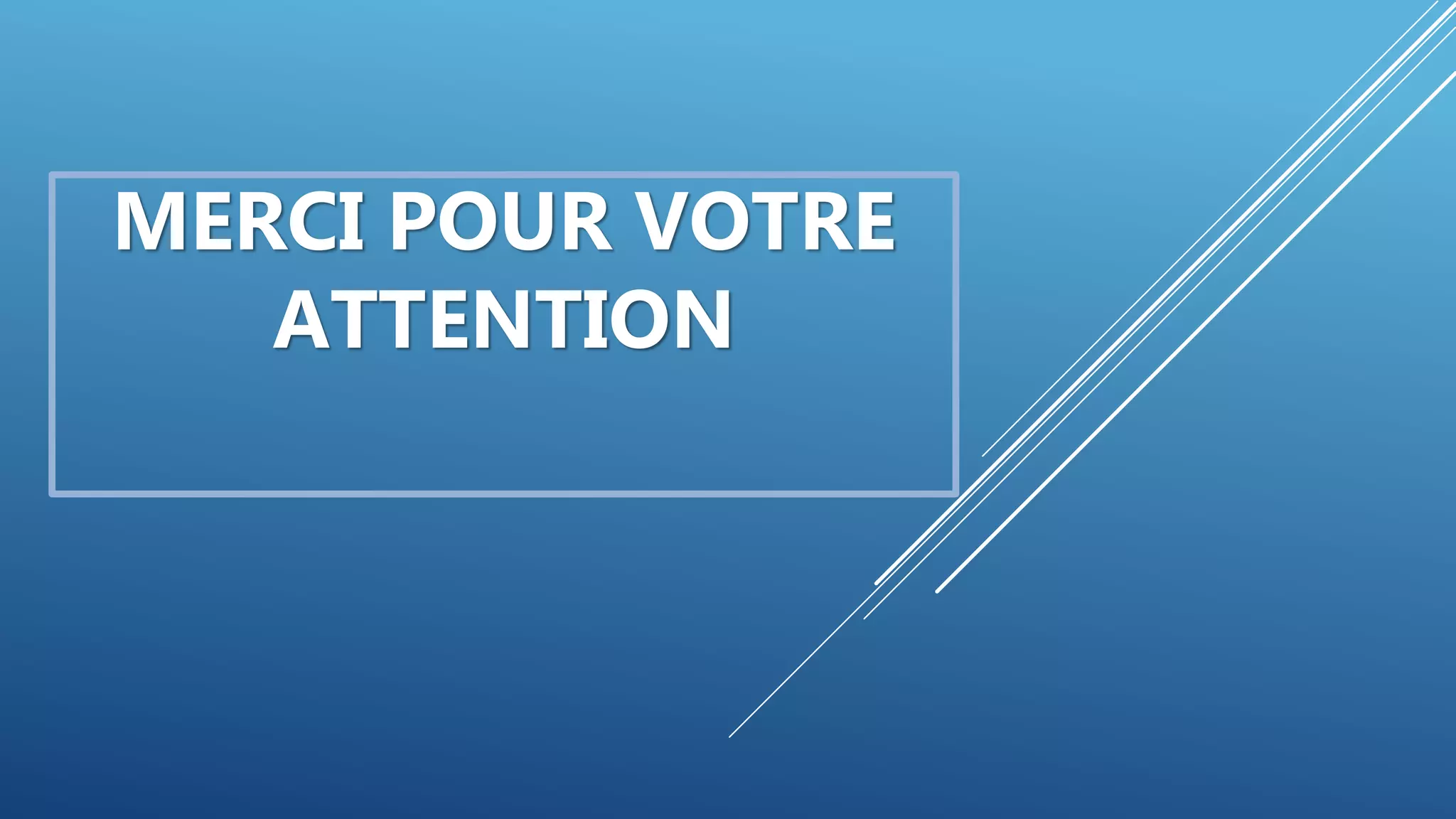 Merci Pour Votre Attention En Bleu