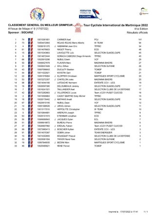 Les classements du tour.pdf | Participant Sports | Fitness and Exercise