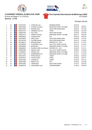 Les classements du tour.pdf | Participant Sports | Fitness and Exercise