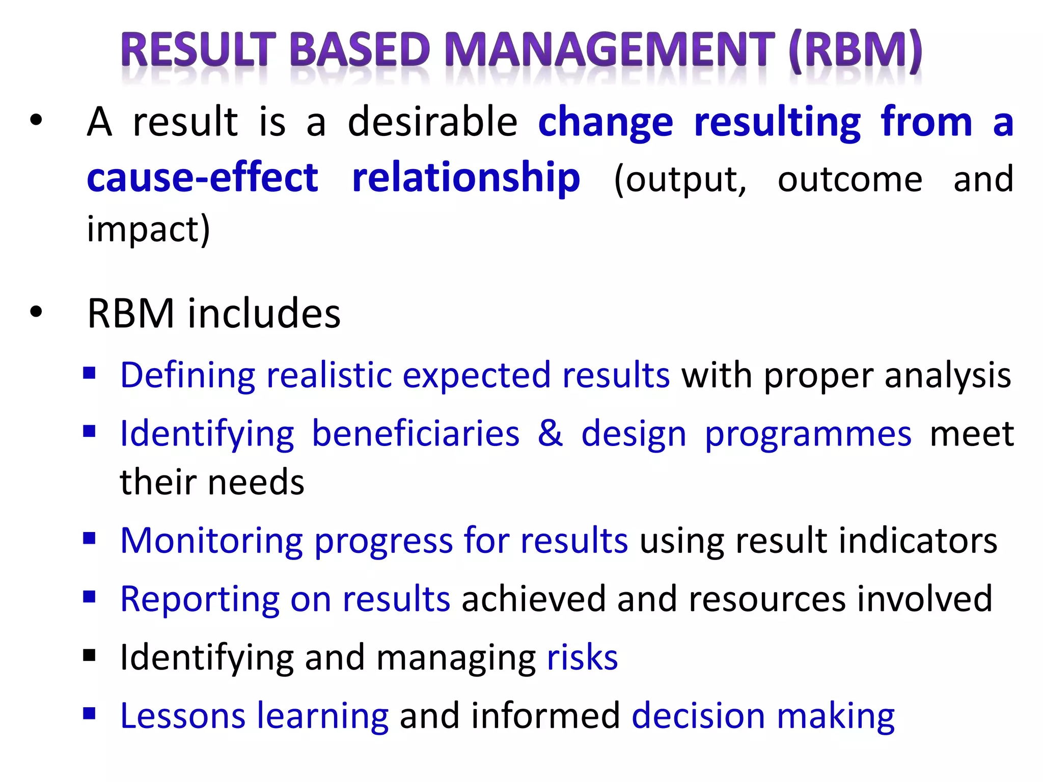 Result based management | PPTX