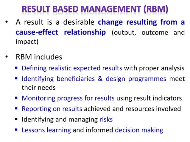 Result based management | PPTX