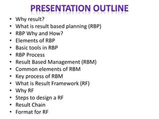Result based management | PPTX