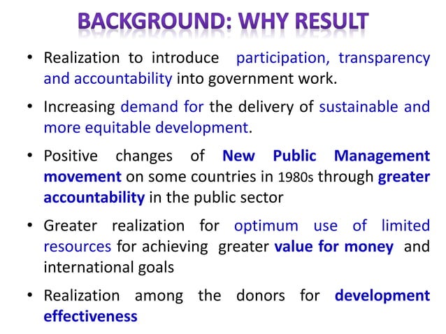 Result based management | PPTX