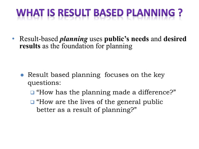 Result based management | PPTX