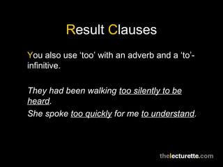 Result clauses | PPT