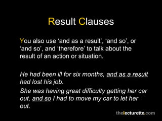 Result clauses | PPT