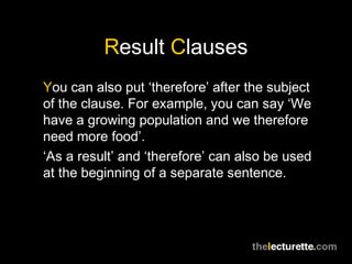Result clauses | PPT