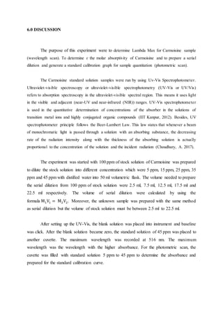 Result & discussion uv vis (exp 3) - for merge | DOCX
