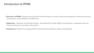 Public Fund Management System (PFMS) Basic | PPTX
