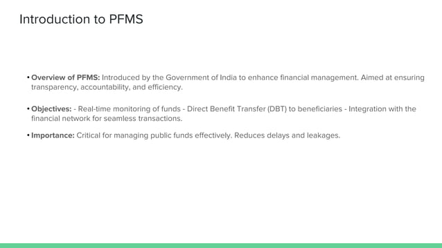 Public Fund Management System (PFMS) Basic | PPTX | Business Accounting ...