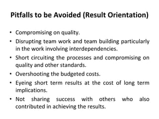 Result orientation | PDF