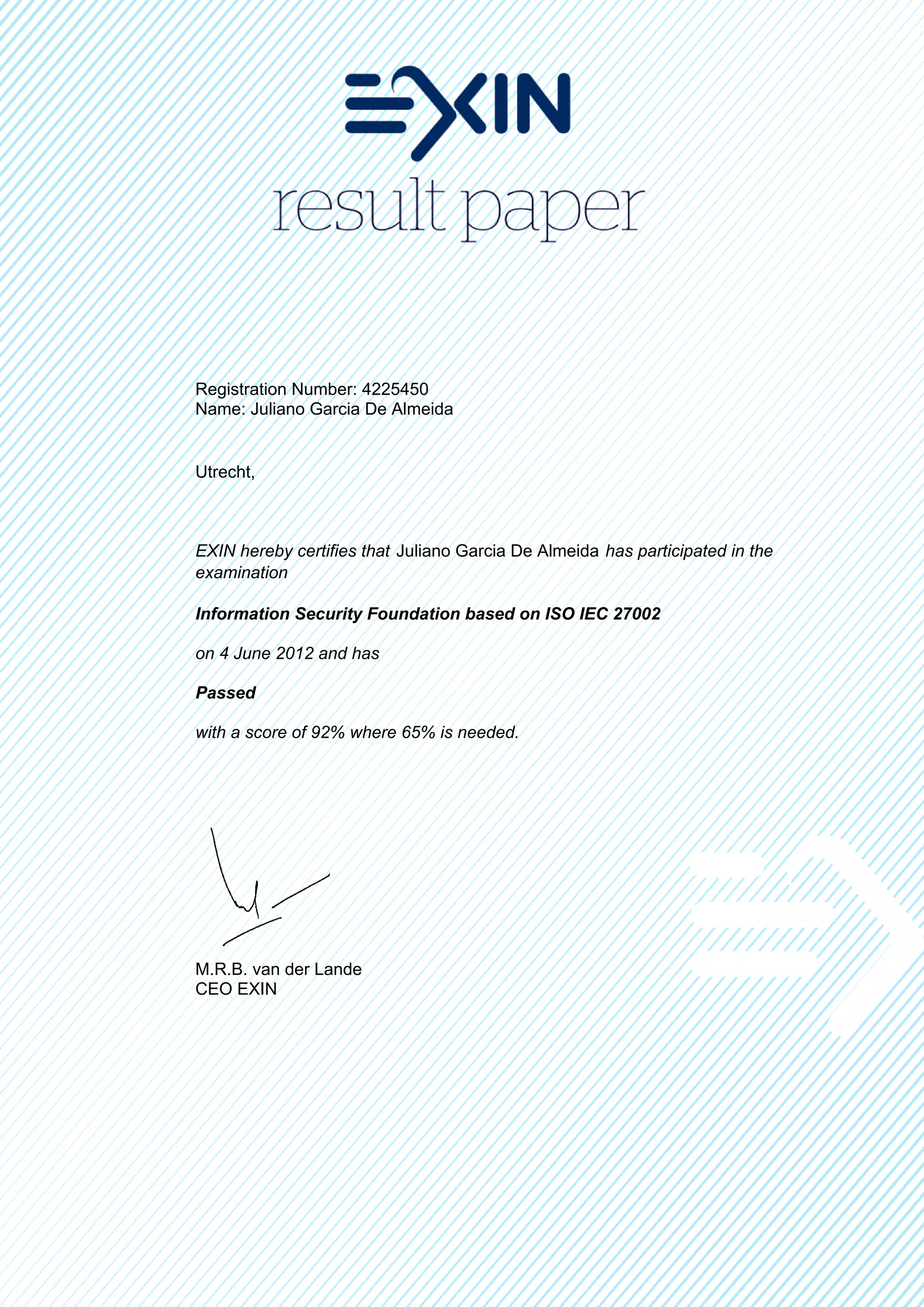 Result Paper 27002 | PDF