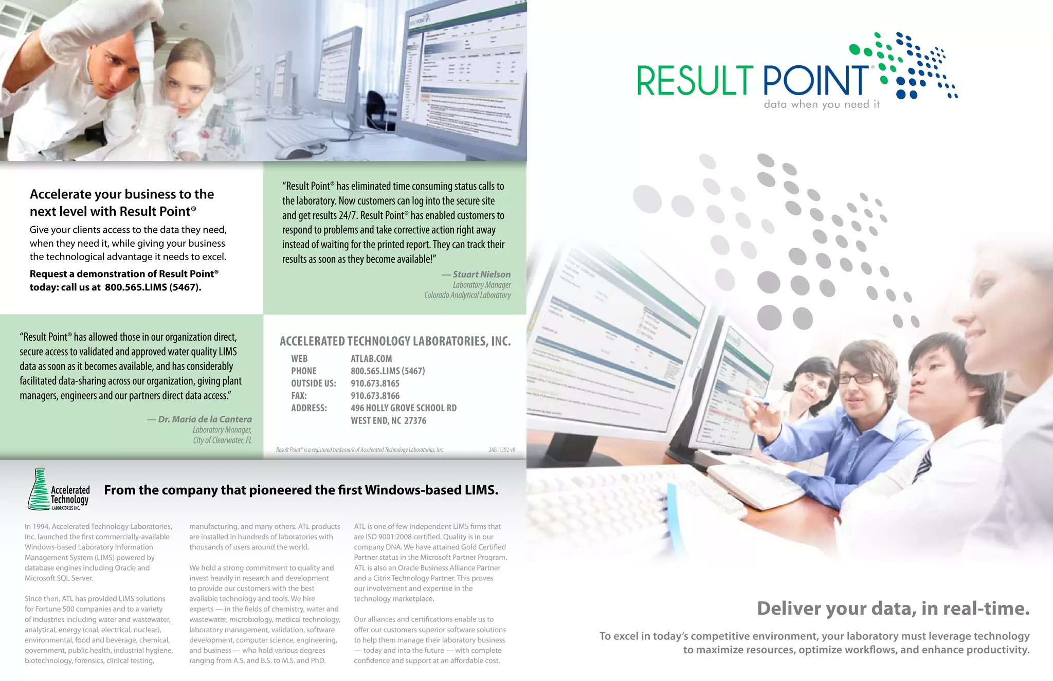 LIMS Result Point Brochure | PPT