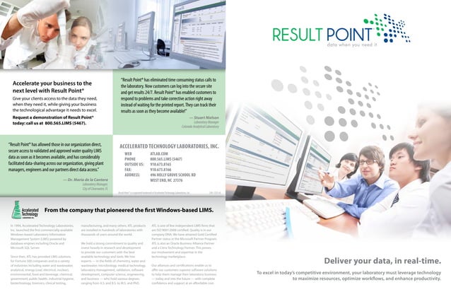 LIMS Result Point Brochure | PPT
