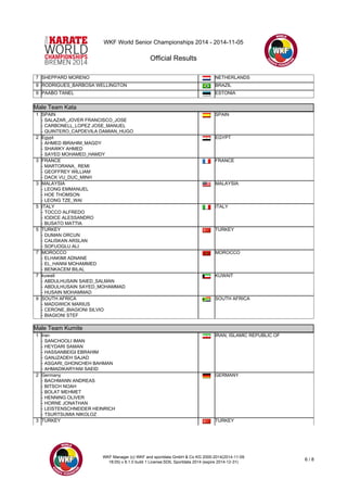Resultados Bremen 2014 | PDF