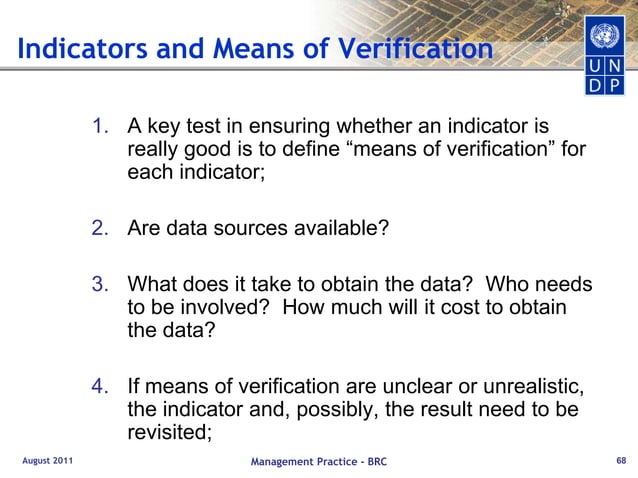 Results-Based Management in UNDP