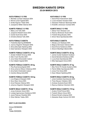 Results sweopen-2013 | PDF
