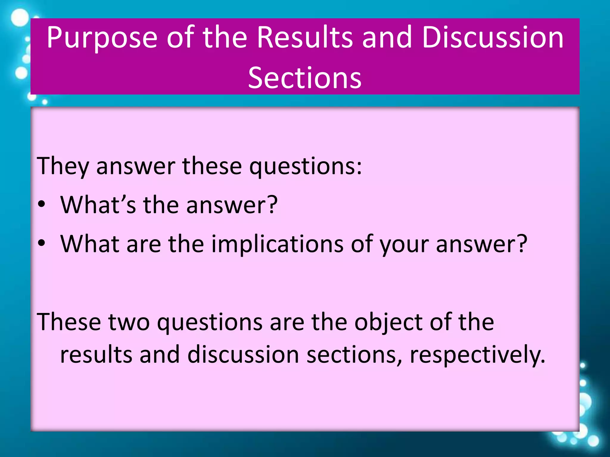 Results and discussion | PPTX