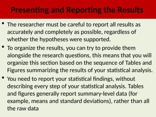 Results and Discussion dissemination and utilization of research ...